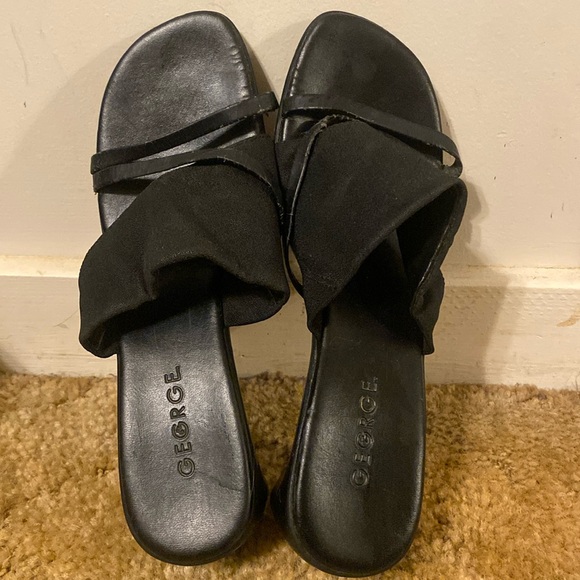George | Shoes | George Black Sandals | Poshmark